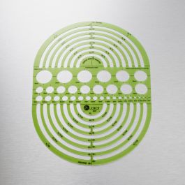 Jakar Circle Radius Master Template 7.47 inches x 9.86 inches | Buy now ...