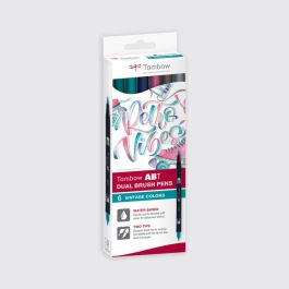 Tombow Dual Brush Pens Sunset Set of 6 | Cass Art Qatar